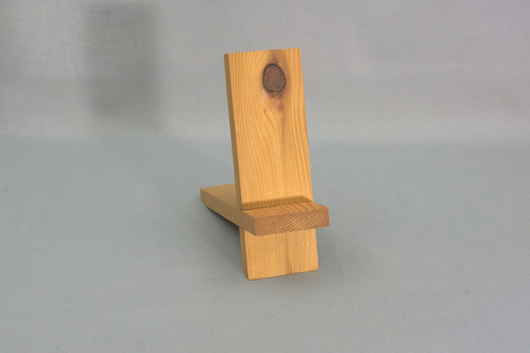 Phone Stand for Display or Charging - Handmade Rustic Cypress Wooden ...
