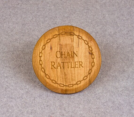 Disc Golf Wooden Mini Disc Marker Disc Cherry Wood With | Etsy