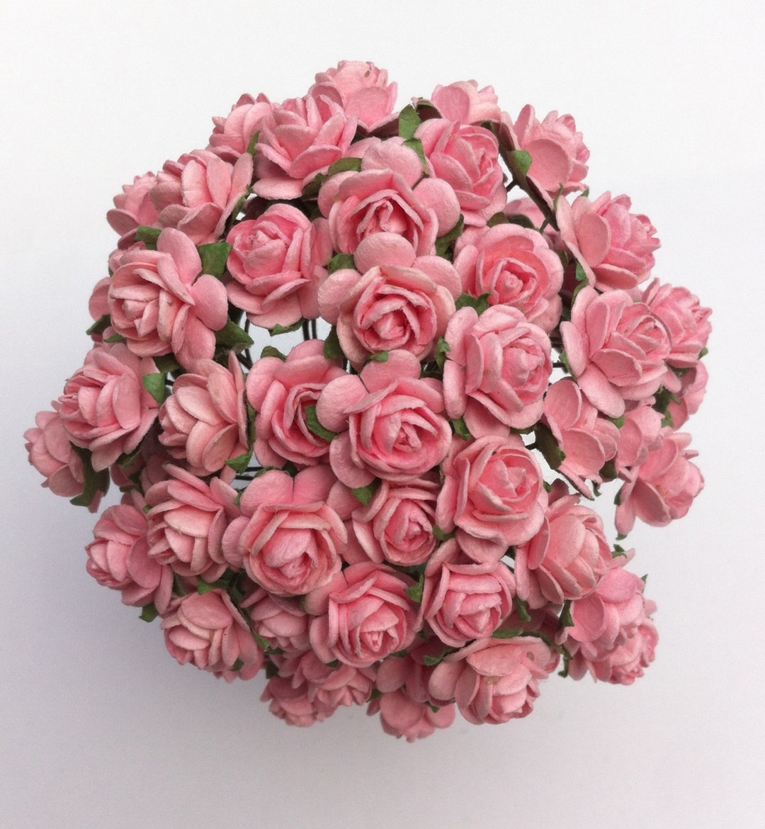 50 Baby Pink Mulberry Paper Roses 10mm (1 Cm) - Etsy