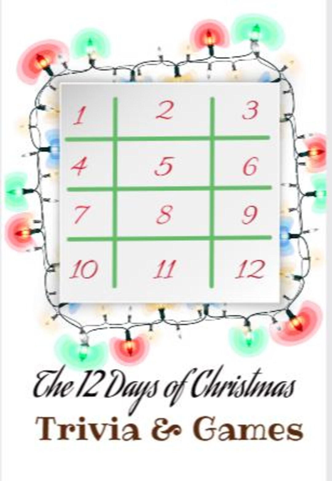 12 Days of Christmas Trivia Digital Download - Etsy