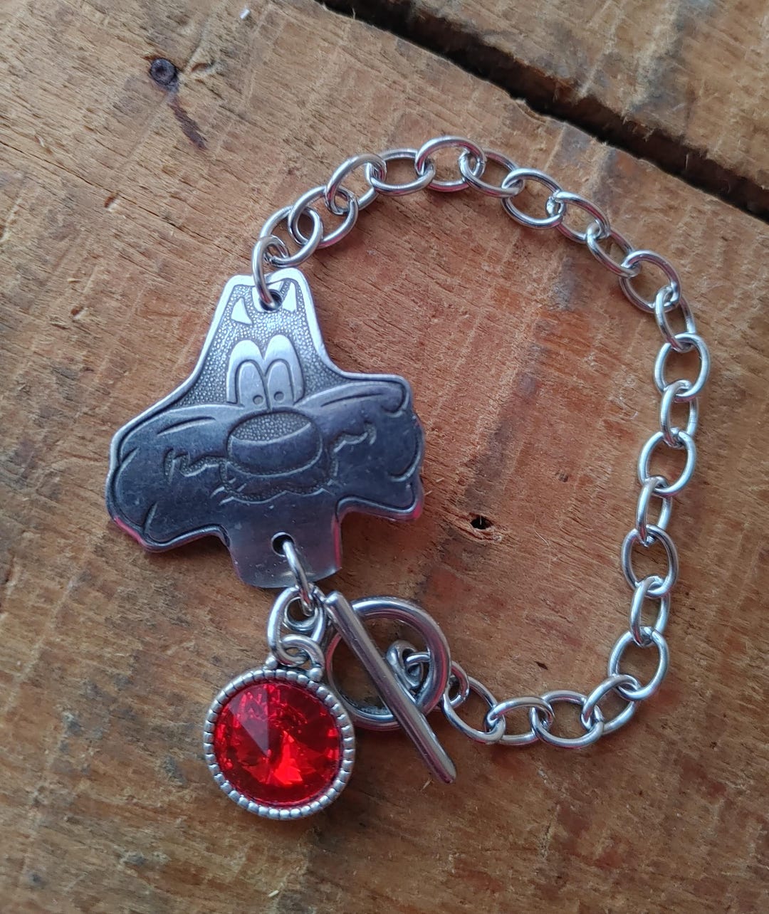 Vintage Sylvester the Cat Silverware/flatware Spoon/fork Bracelet ...