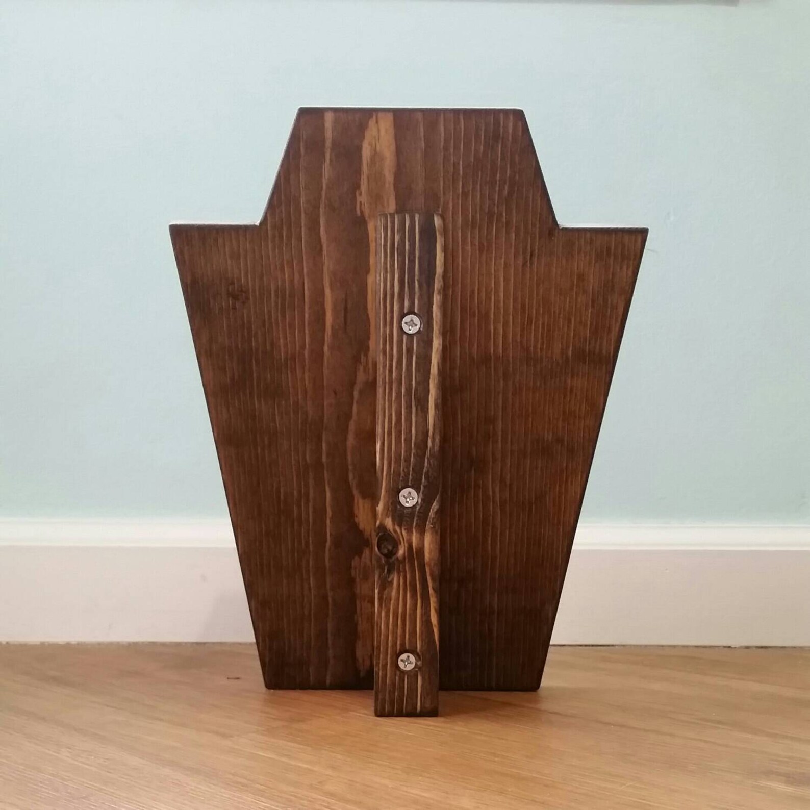 Solid Wood Necklace Display Jewelry Stand Walnut Stain | Etsy