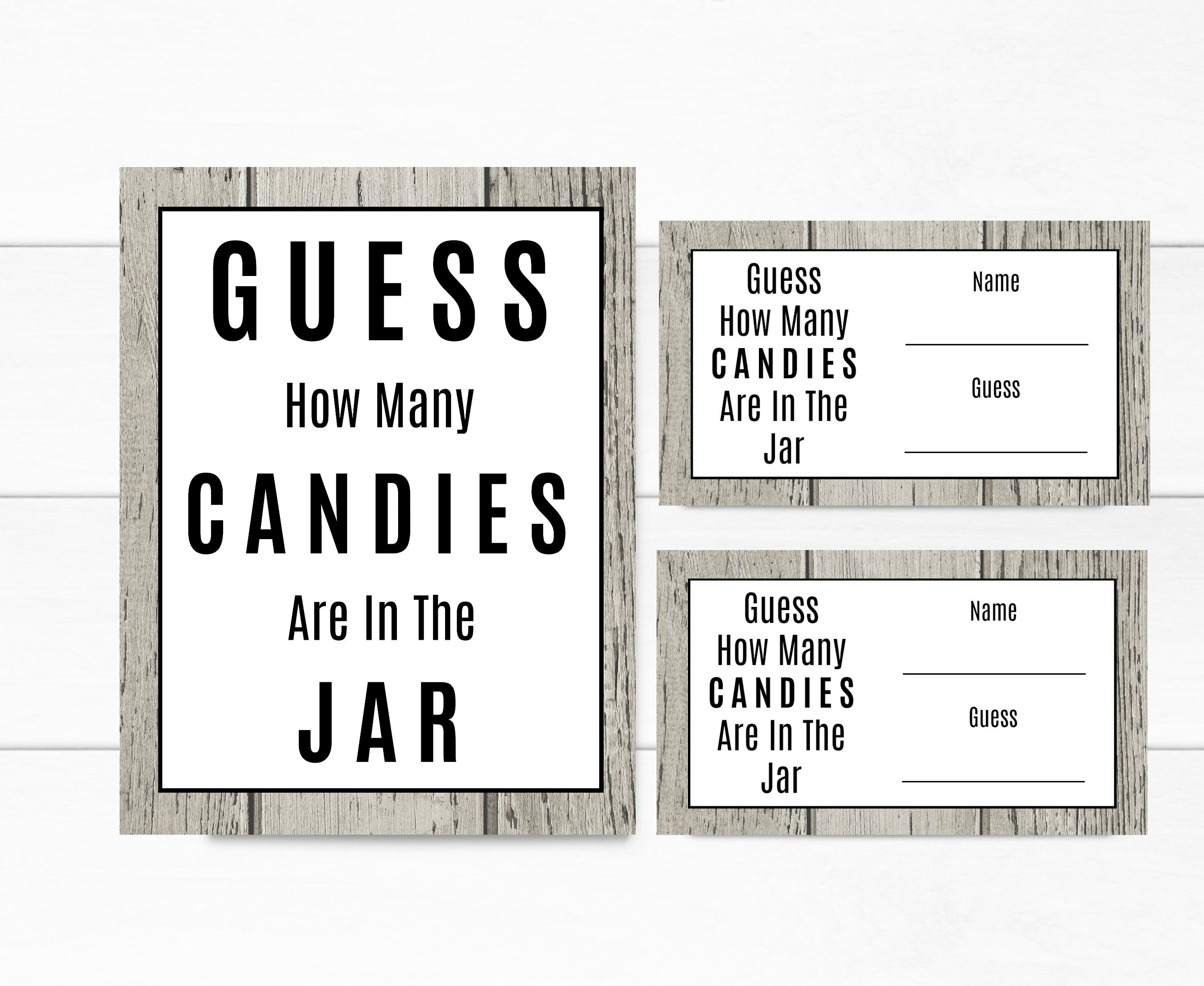 Guess How Many Candy In The Jar Free Printable Prntbl