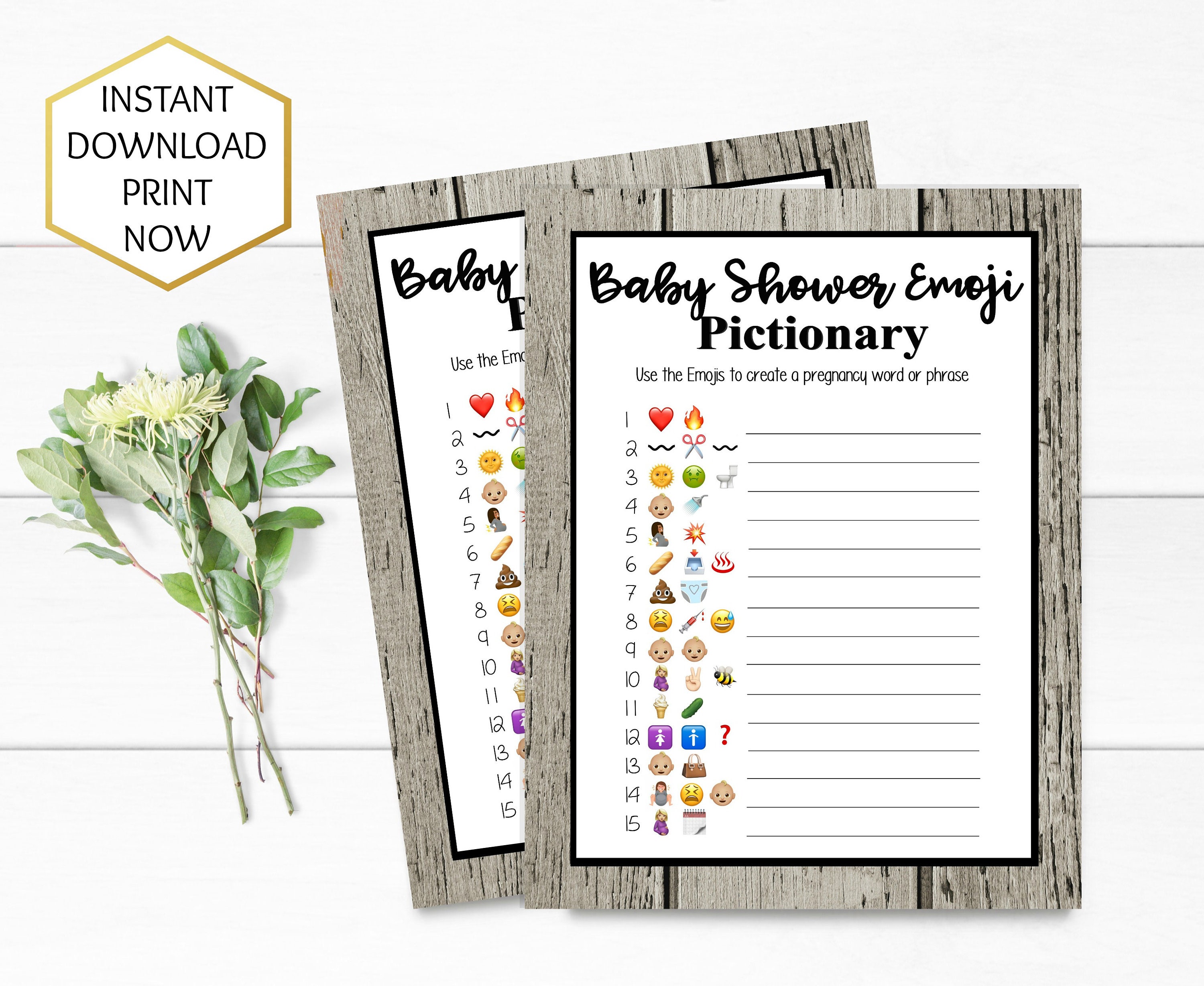 Baby Shower Games Mustache Baby Shower Name That Stache - Etsy