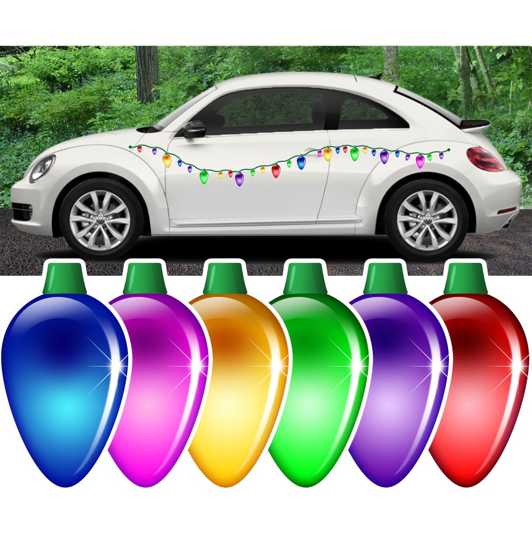 75 Christmas Lights Sticker Sheet -graphics for Windows, Cars or Trucks ...