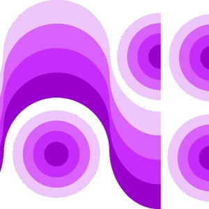 Retro Gradient Wave Sticker Decal for Car, RV, Bus, 70's Classic Colors ...