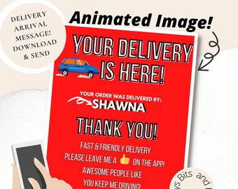 Delivery Message Custom Text Photo Custom Greeting | Etsy