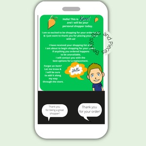 Introduction Grocery Order, Delivery Message, Introduction Text Message ...