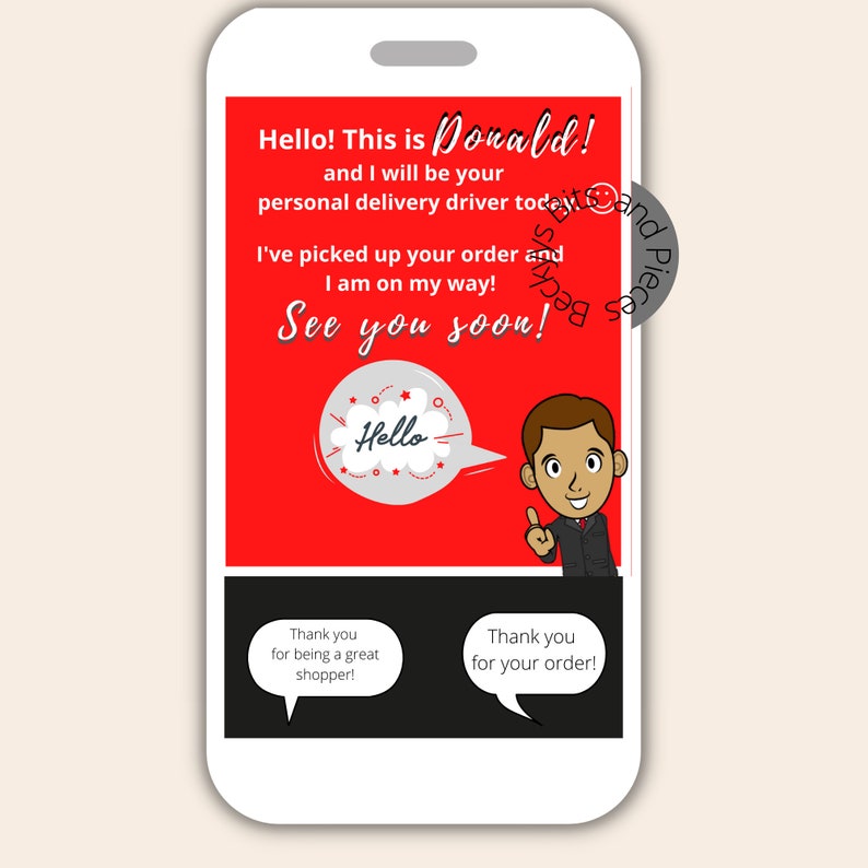 Doordash Animated Text Personalized GIF Digital Download on - Etsy