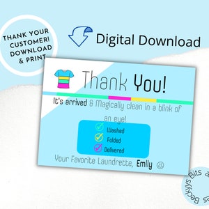 Sudster Thank You Card for Customer, Thank You Note, Delivery Driver ...