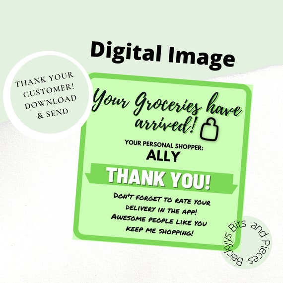 Delivery Message Custom Text Photo Custom Greeting | Etsy