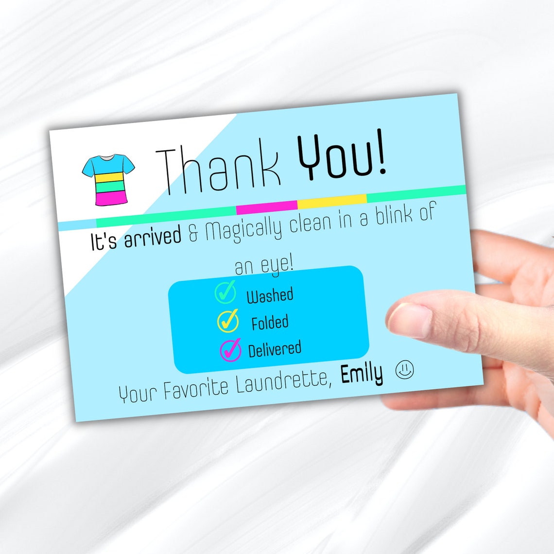 Sudster Thank You Card for Customer, Thank You Note, Delivery Driver ...