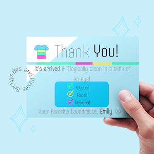 Sudster Thank You Card for Customer, Thank You Note, Delivery Driver ...