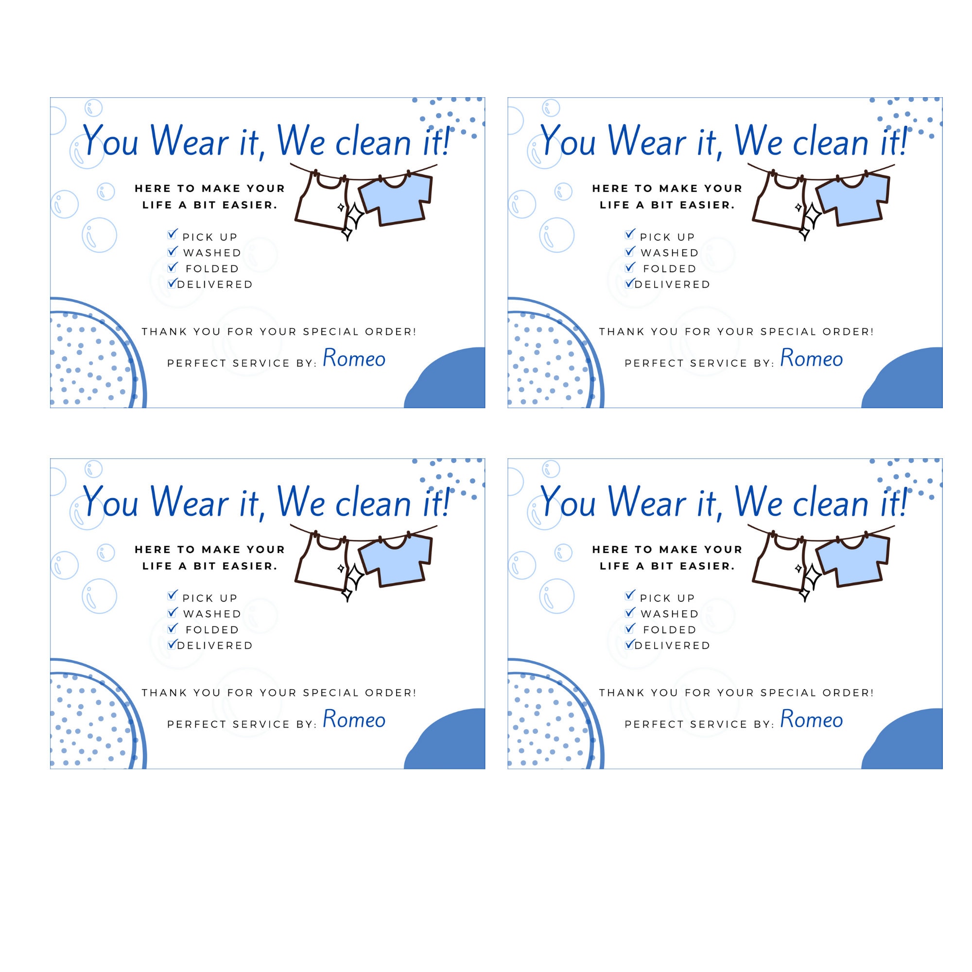 Sudster Thank You Card for Customer, Thank You Note, Delivery Driver ...