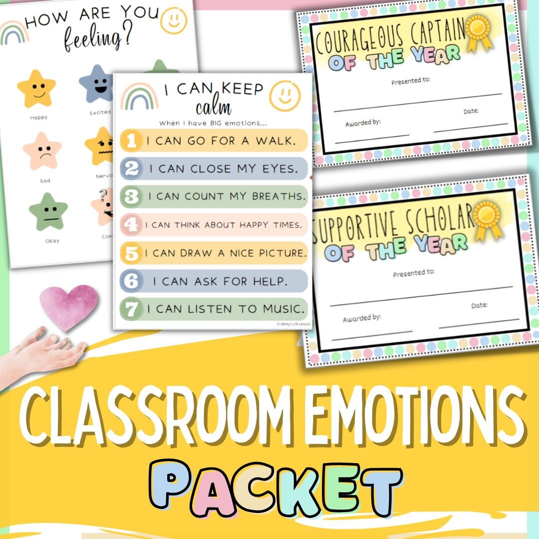Classroom Behavior Management Kit Emotional Learning Bundle Calm ...
