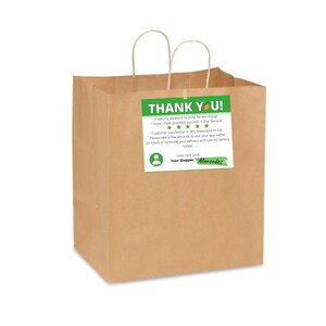 Thank You Card Customer Orders Printable, Gig Delivery, Grocery Deliver ...