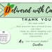 Shopper Thank You Card for Customer, Thank You Note, Delivery Driver ...