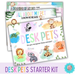 DESK PET BUNDLE Starter Kit | Posters, Rules, Activities | Classroom ...