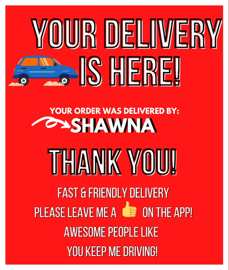 Delivery Message Custom Text Photo Animated Message - Etsy