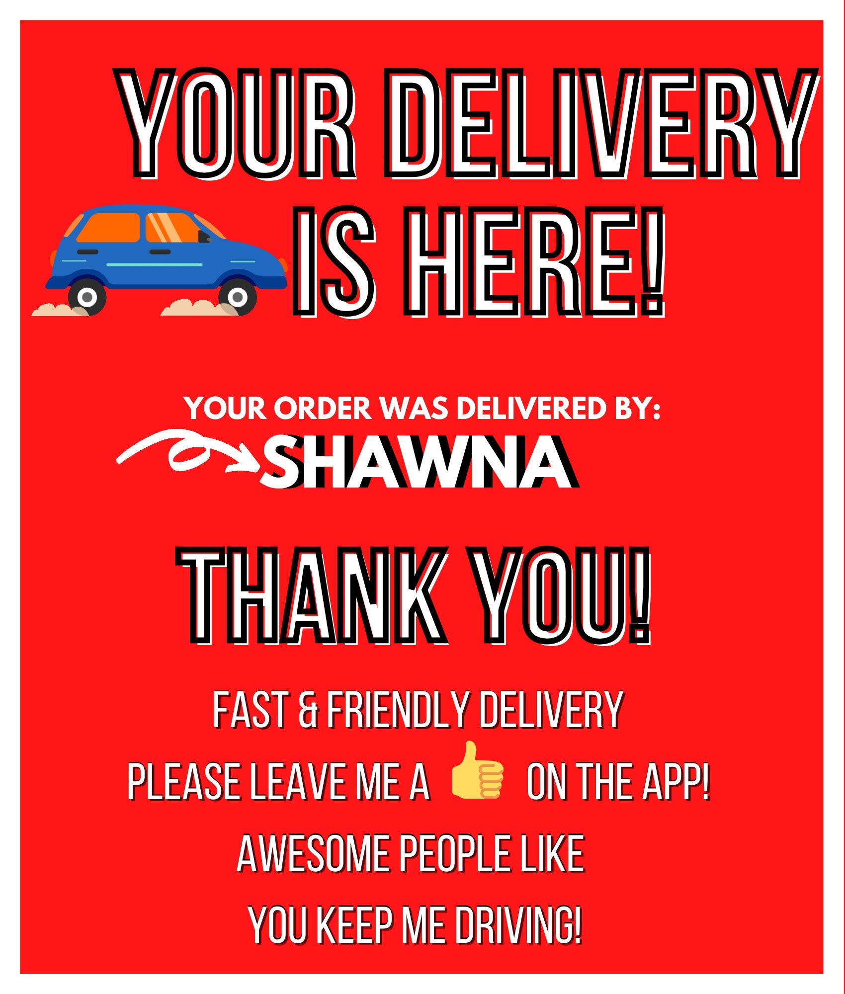 Delivery Message, Custom Text Photo, Animated Message, Personalized ...
