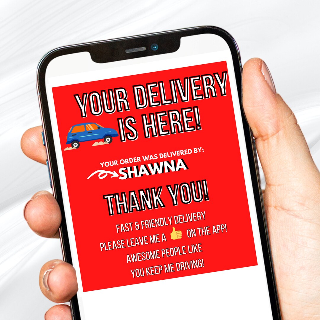 Delivery Message, Custom Text Photo, Animated Message, Personalized ...