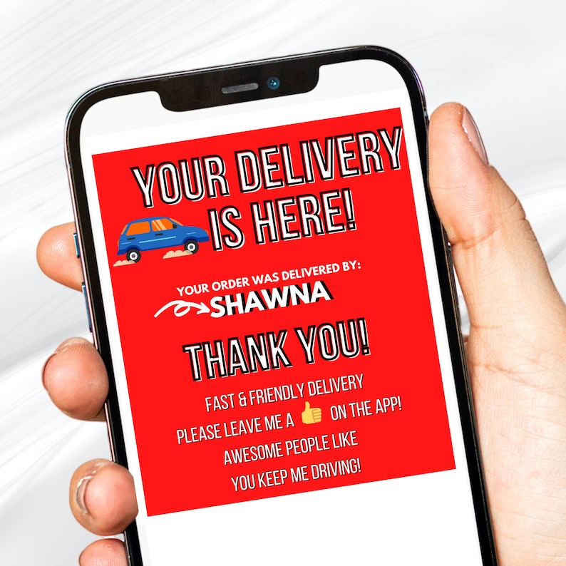 Delivery Message Custom Text Photo Animated Message - Etsy