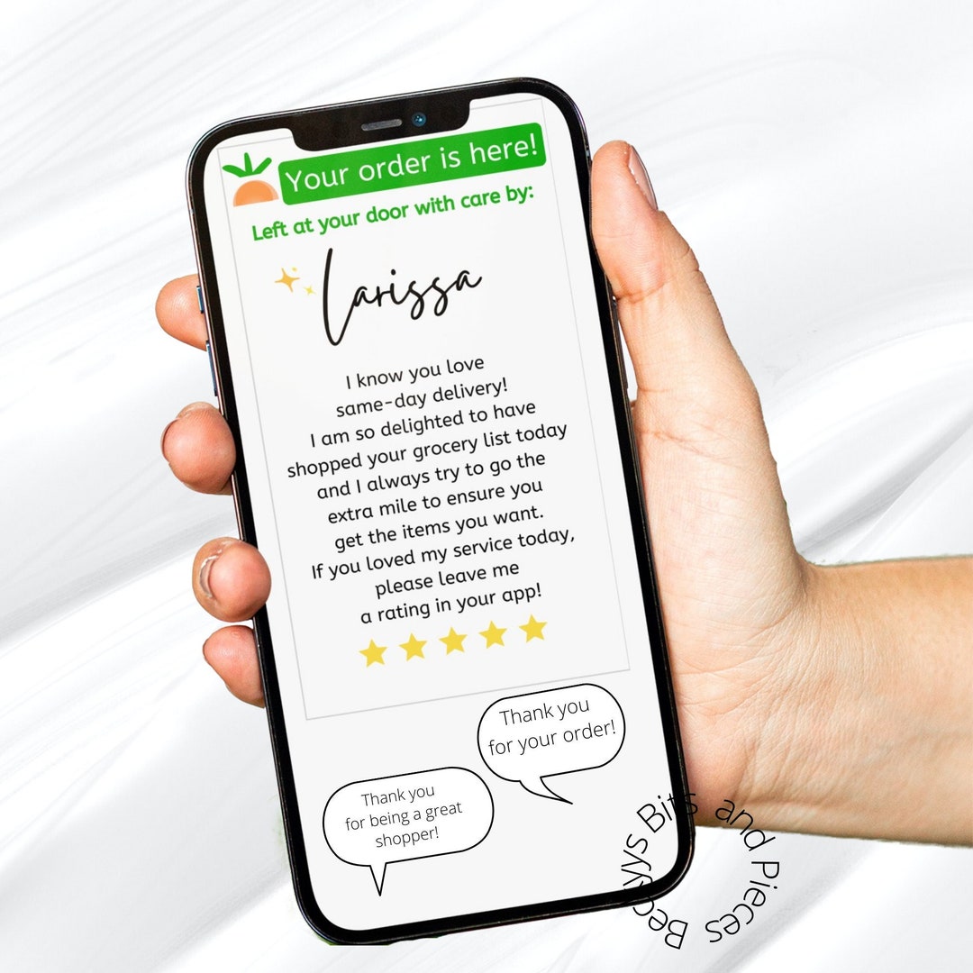 Delivery Message Custom Text Photo Custom Greeting - Etsy