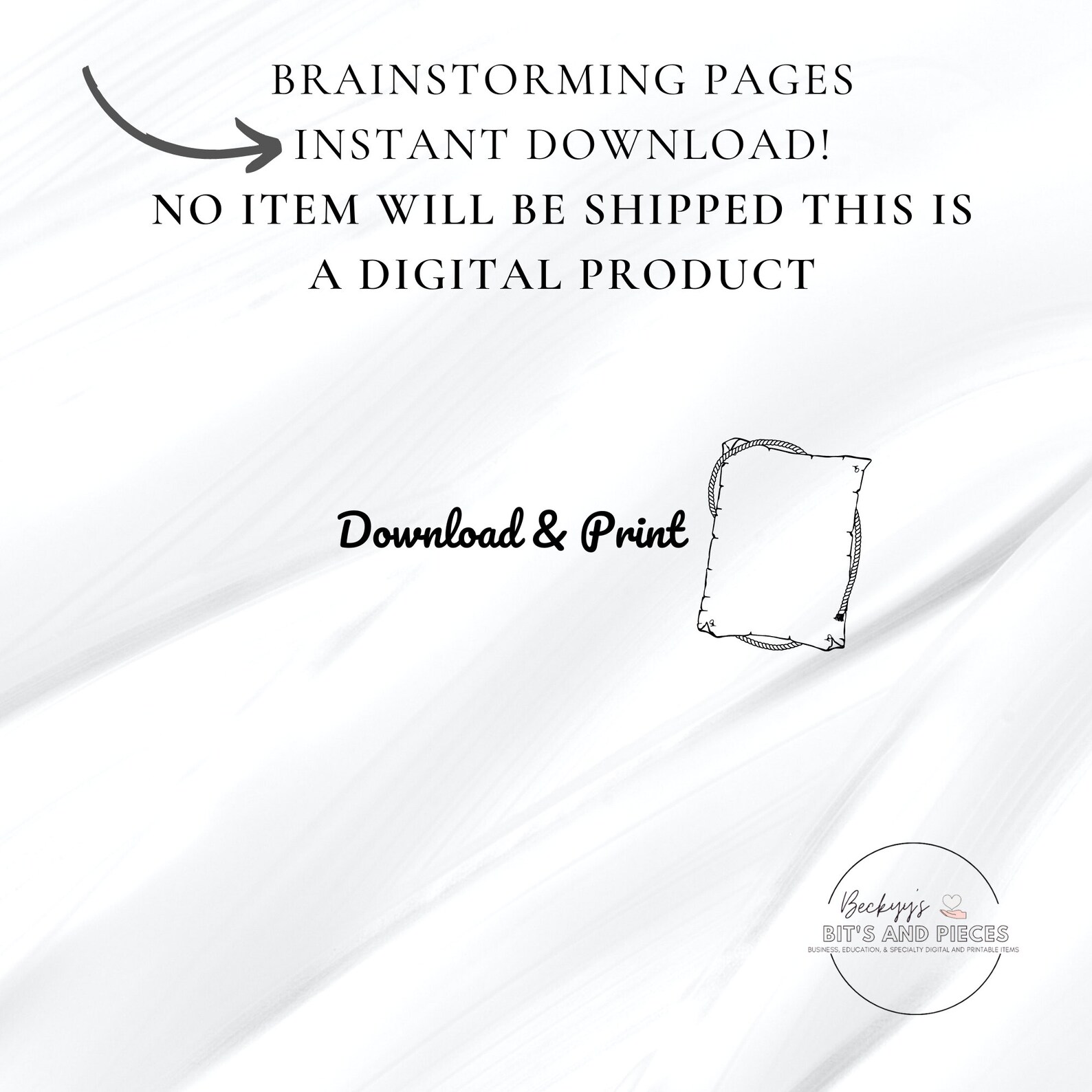 Graphic Organizer Mind Map Notes Connecting Thoughts Goal - Etsy