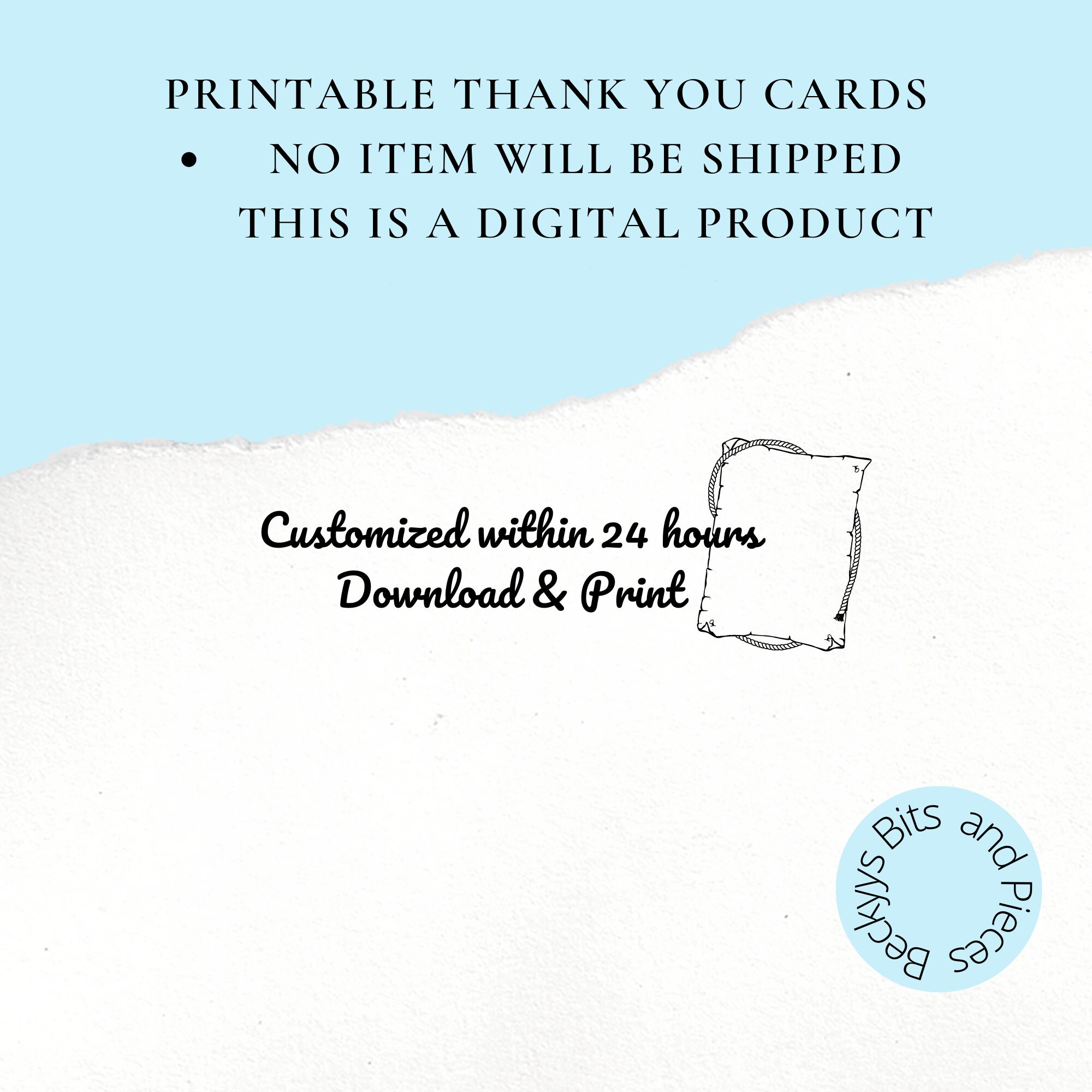 Sudster Thank You Card for Customer, Thank You Note, Delivery Driver ...