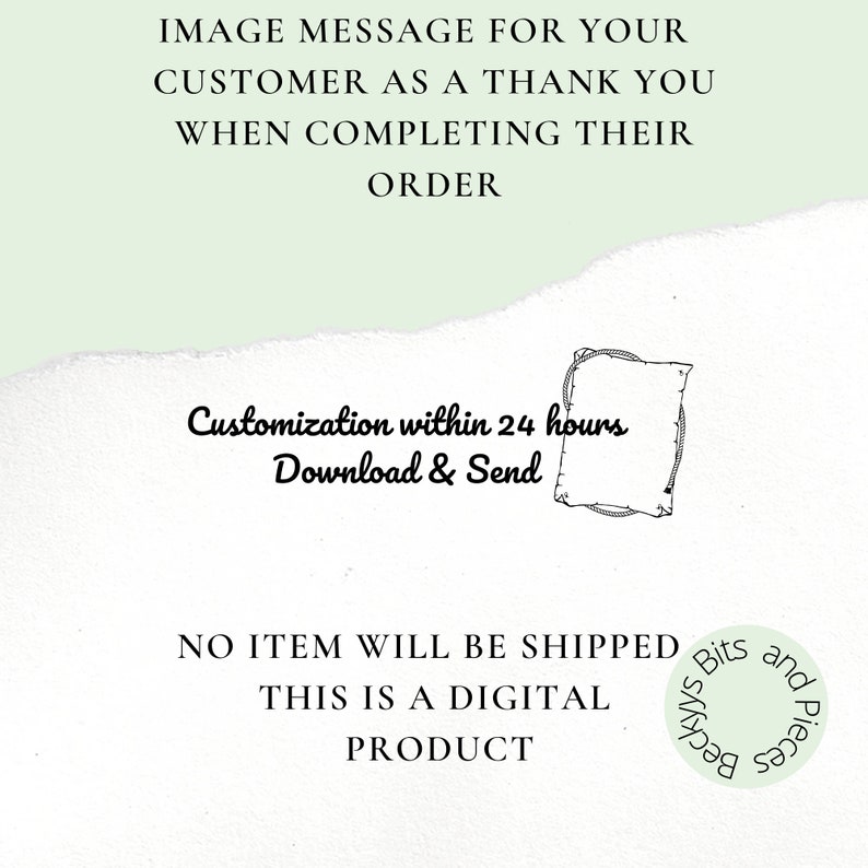 Delivery Message Custom Text Photo Custom Greeting | Etsy