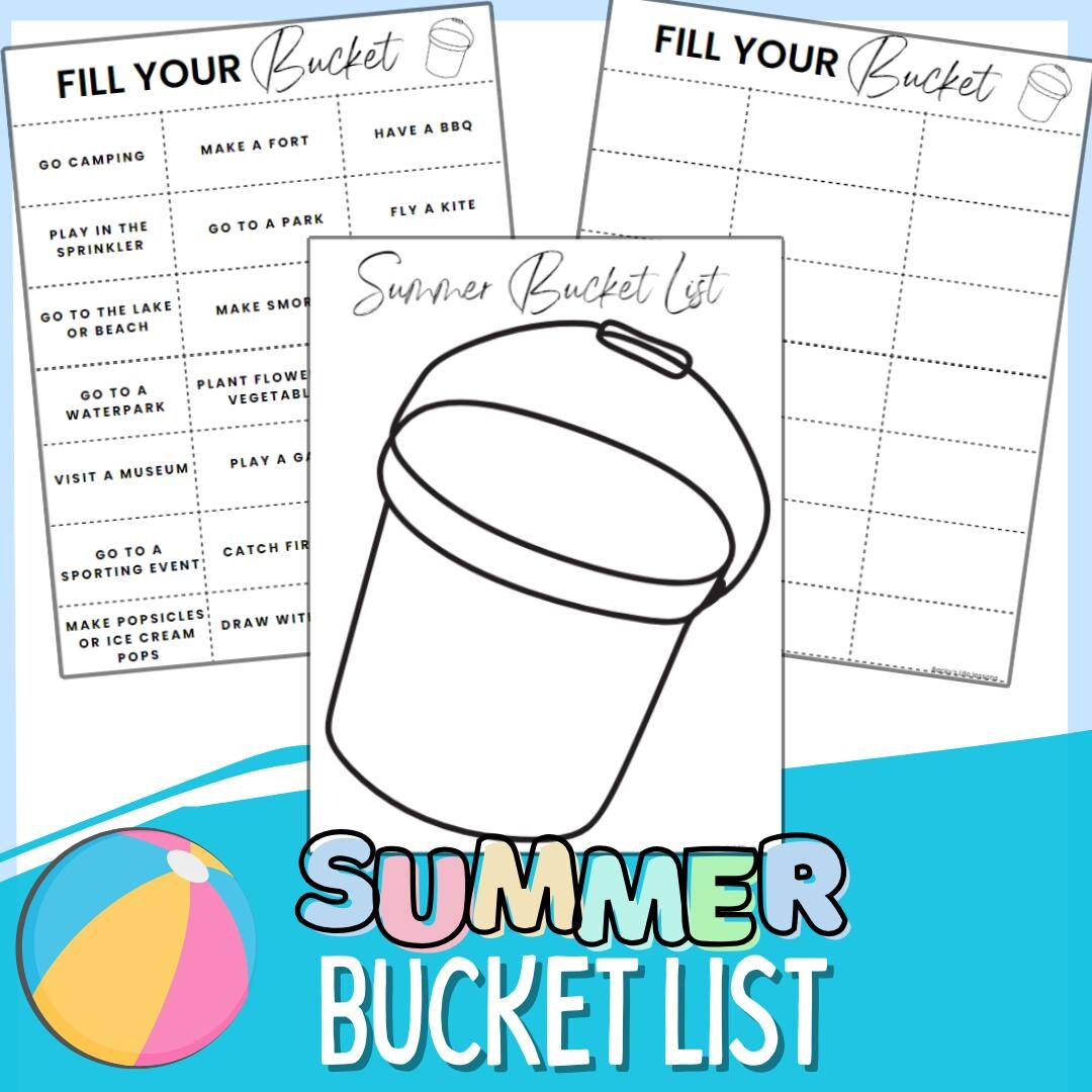 My Summer Bucket List End of Year Craft Summer Activities - Etsy