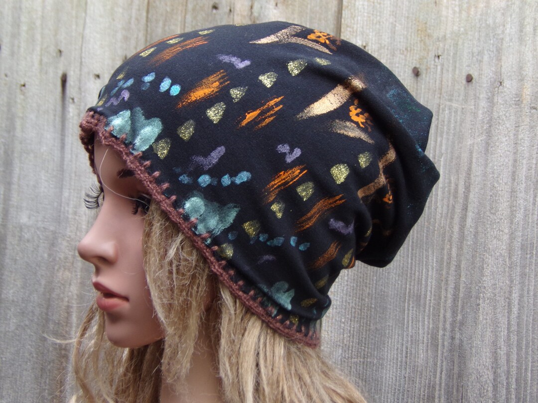 Lightweight Floral Slouchy Beanie Hat for Women,chemo Headwear,head ...