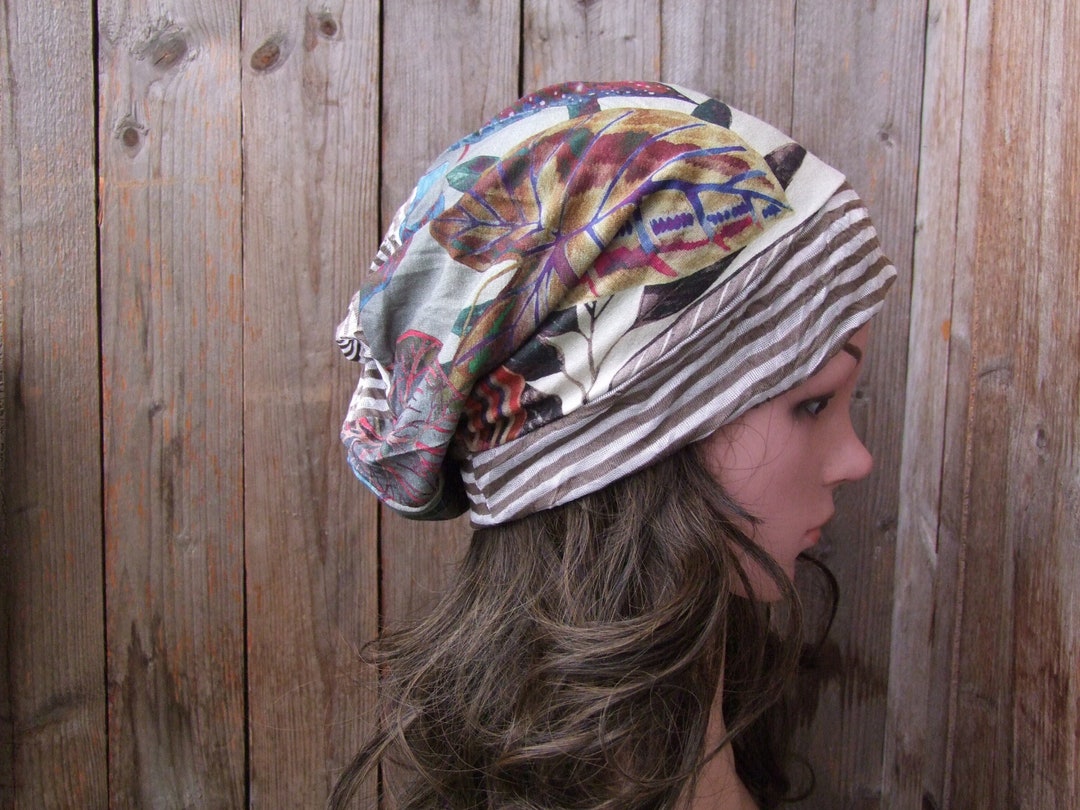 Lightweight Floral Slouchy Beanie Hat for Women,chemo Headwear,head ...