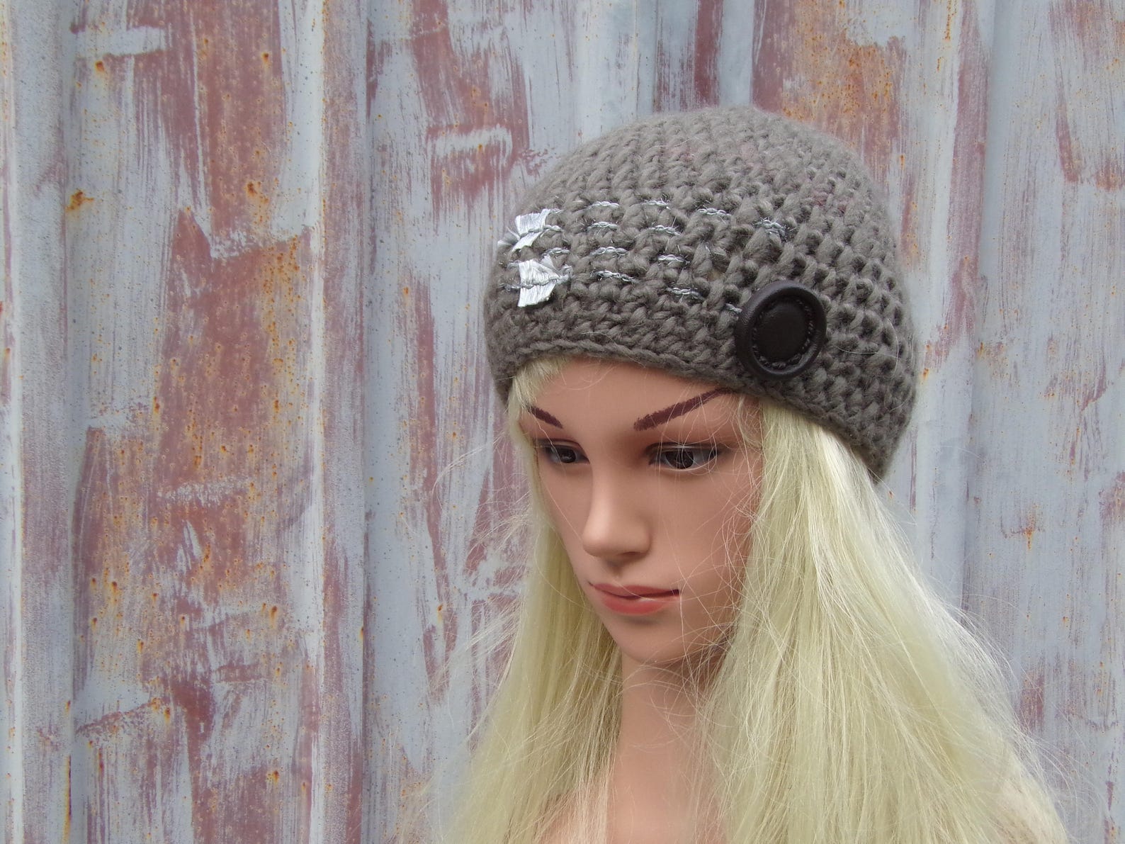 Tams Women Beanie Hat Crochet Beanie Winter Hat Slouchy | Etsy