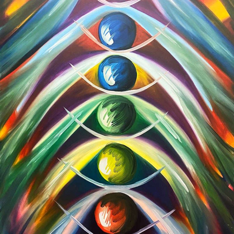 Oil Painting Chakra - Etsy