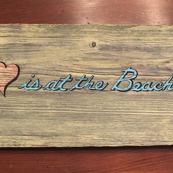 Weathered Beach Sign - Etsy