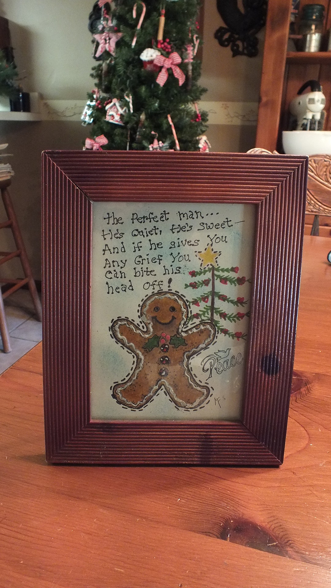 Gingerbread Man Picture ... "the Perfect Man" - Etsy
