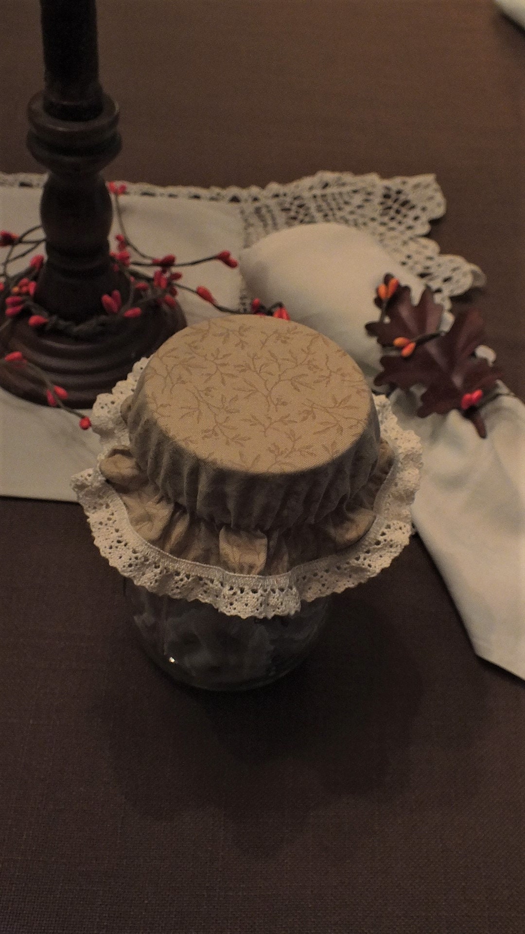 Farmhouse Mason Jam Jar ... Elastic Jar Bonnets - Etsy