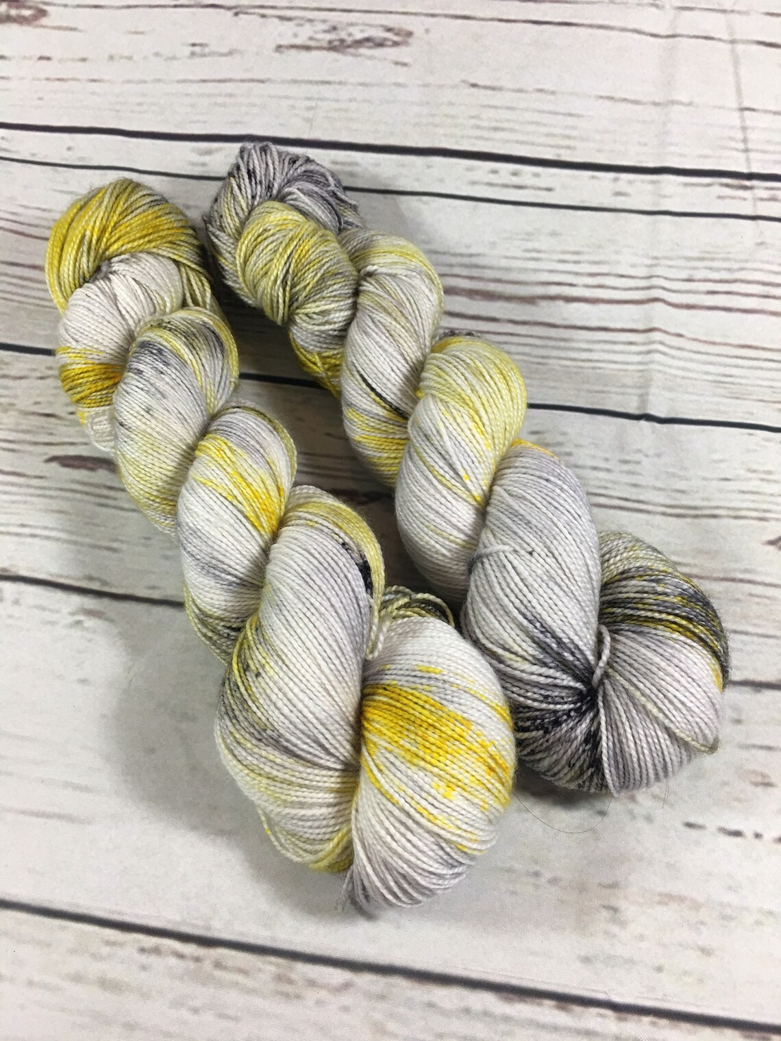 Fierce Sock Yarn yellow/black Speckled - Etsy