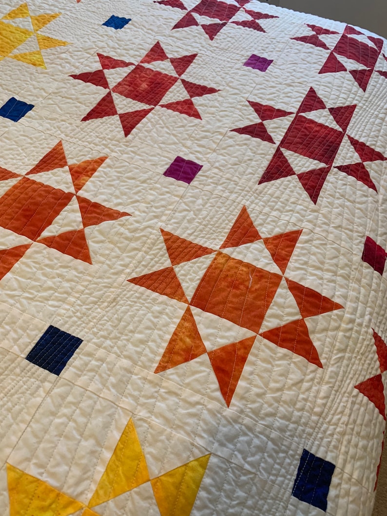 Rainbow Star Quilt- PDF Pattern Instant Download - Etsy