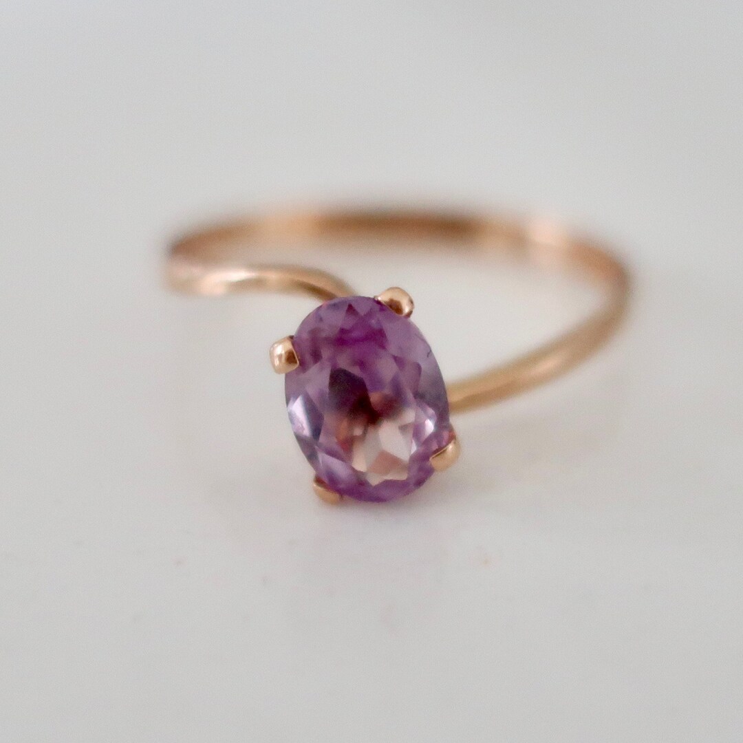 Vintage Alexandrite Solitaire Ring. Vintage 18kt Gold Ring. Vintage ...