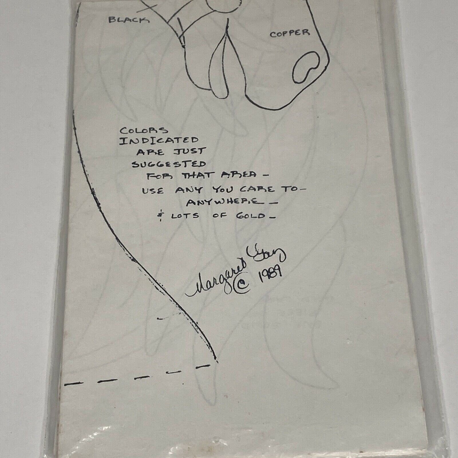 MK Designs Carousel HORSE Fabric Painting Pattern Full & Reduced Size ...