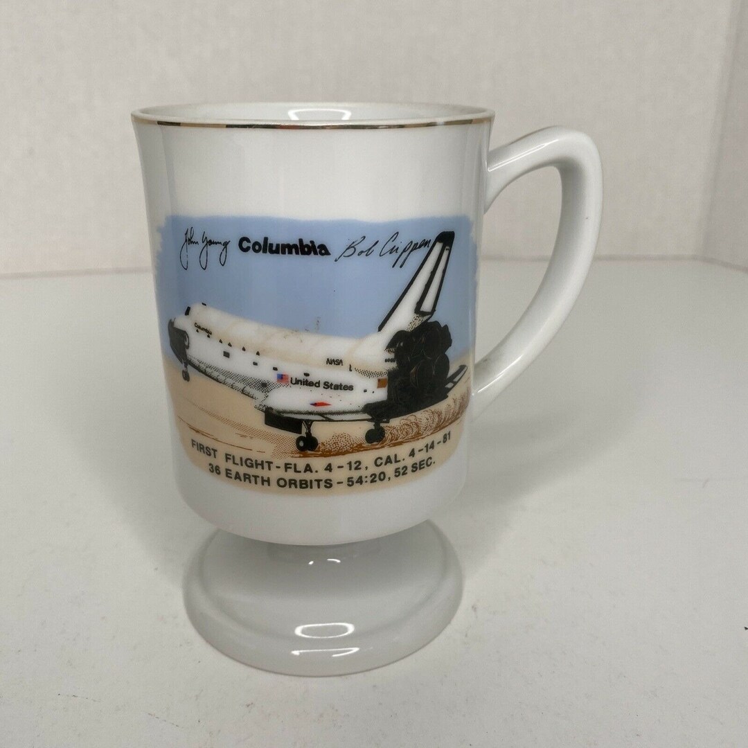 1981 Space Shuttle Columbia Mug First Flight Florida - Etsy