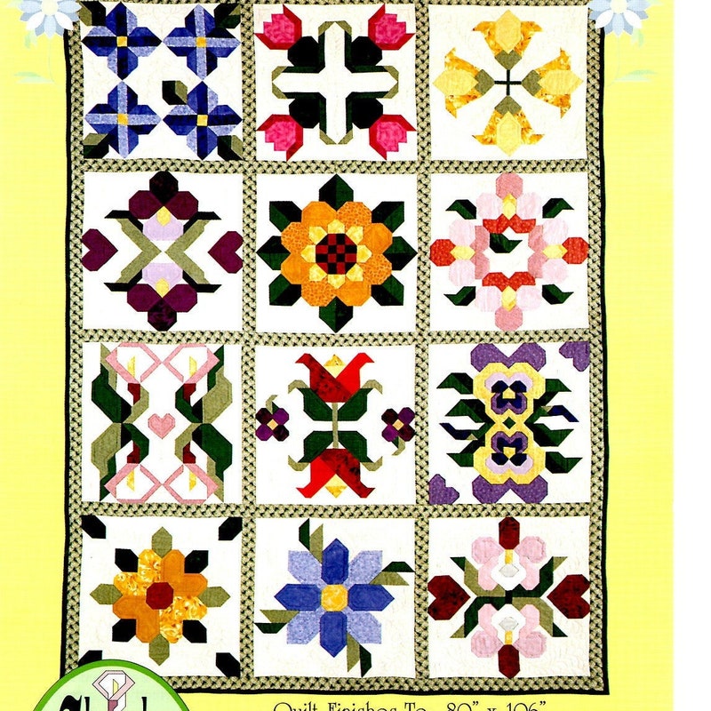 Flower Quilt Blocks - Etsy