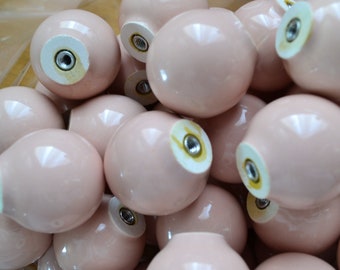 Light Pink Roses Flower DECORATIVE Ceramic Dresser Drawer PULLS Cabinet ...