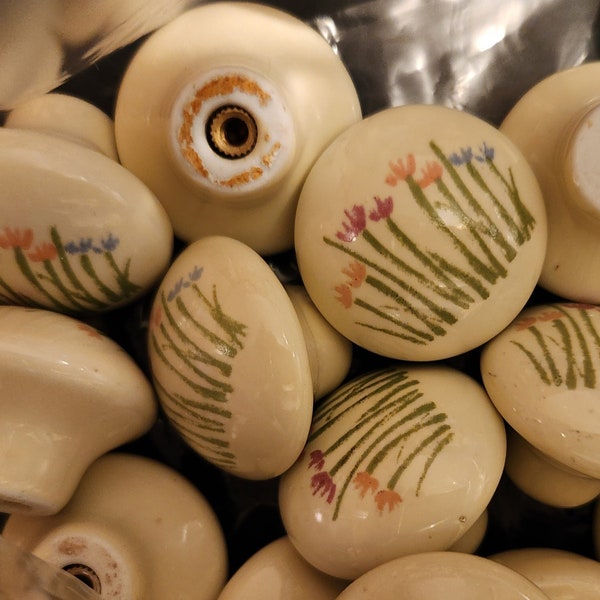 Floral Cabinet Knobs - Etsy