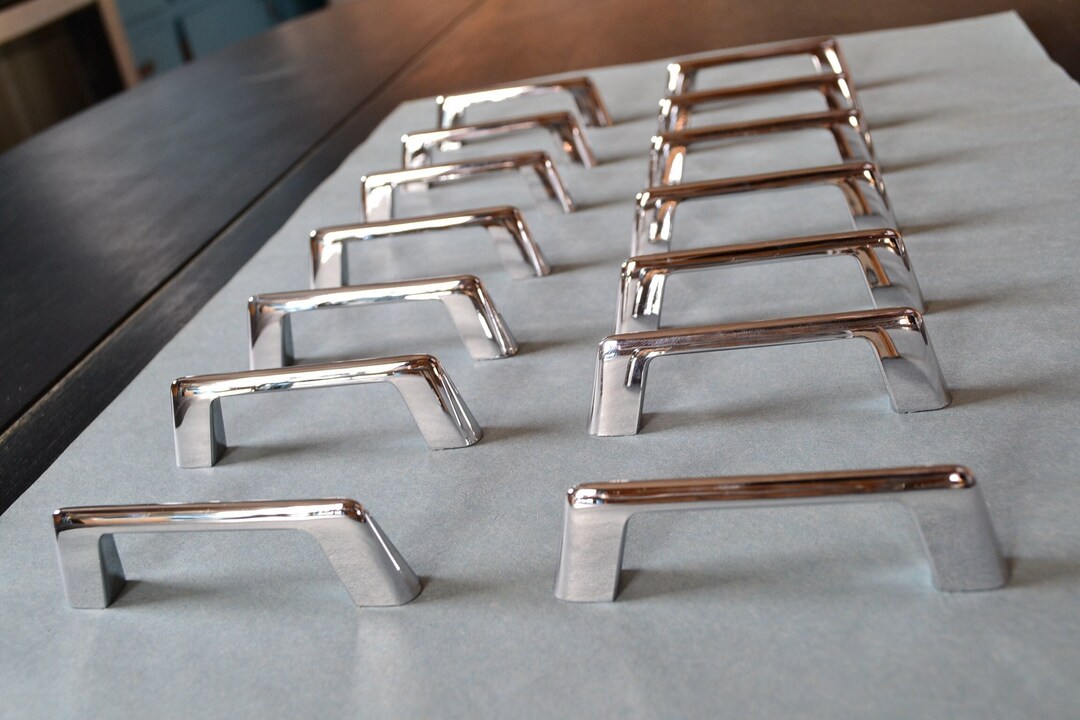 NOS 1 X MCM Chrome Drawer Pull 2.5 Center Small Atomic - Etsy