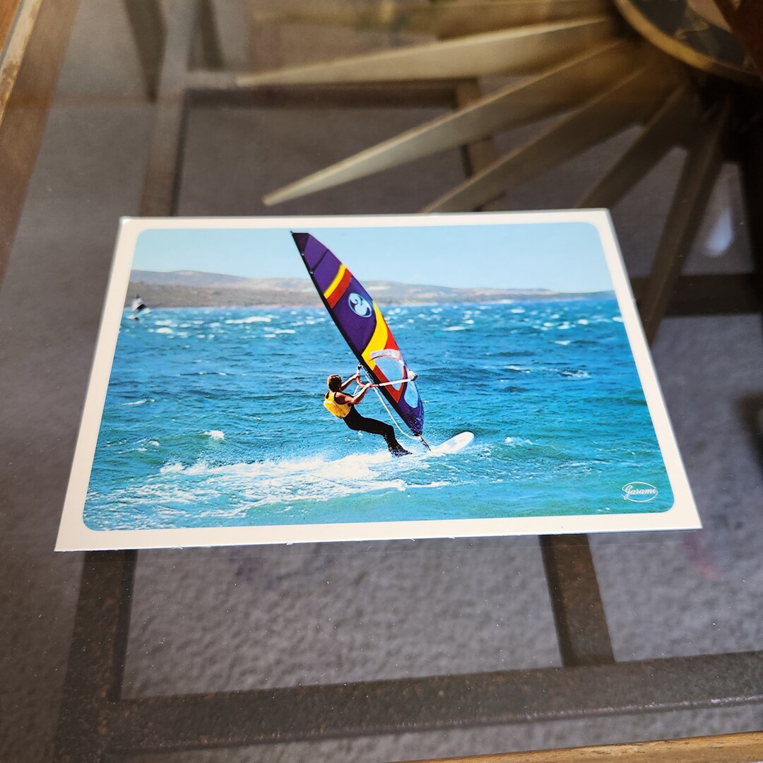 70s Beefcake Postcard 4x6" Windsurfing Photo Wind Surfing Photograph ...
