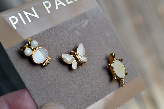 NOS Vtg Animals Clutch Pins Scatter Pins Set of 3 Ecr… - Gem