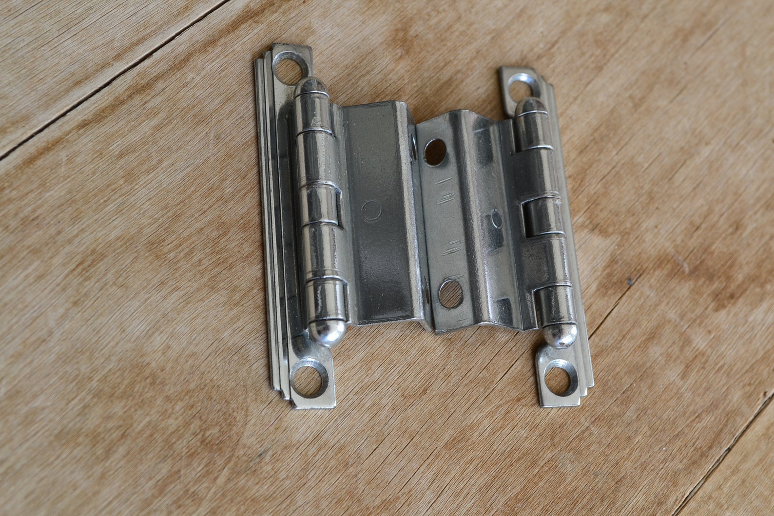 NOS One Pair Art Deco Chrome Hinges Modern Cabinet Hinge for ...
